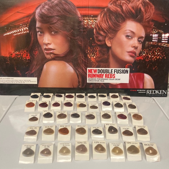 Redken | Hair | Redken Color Fusion Haircolor Swatches With Runway Reds ...